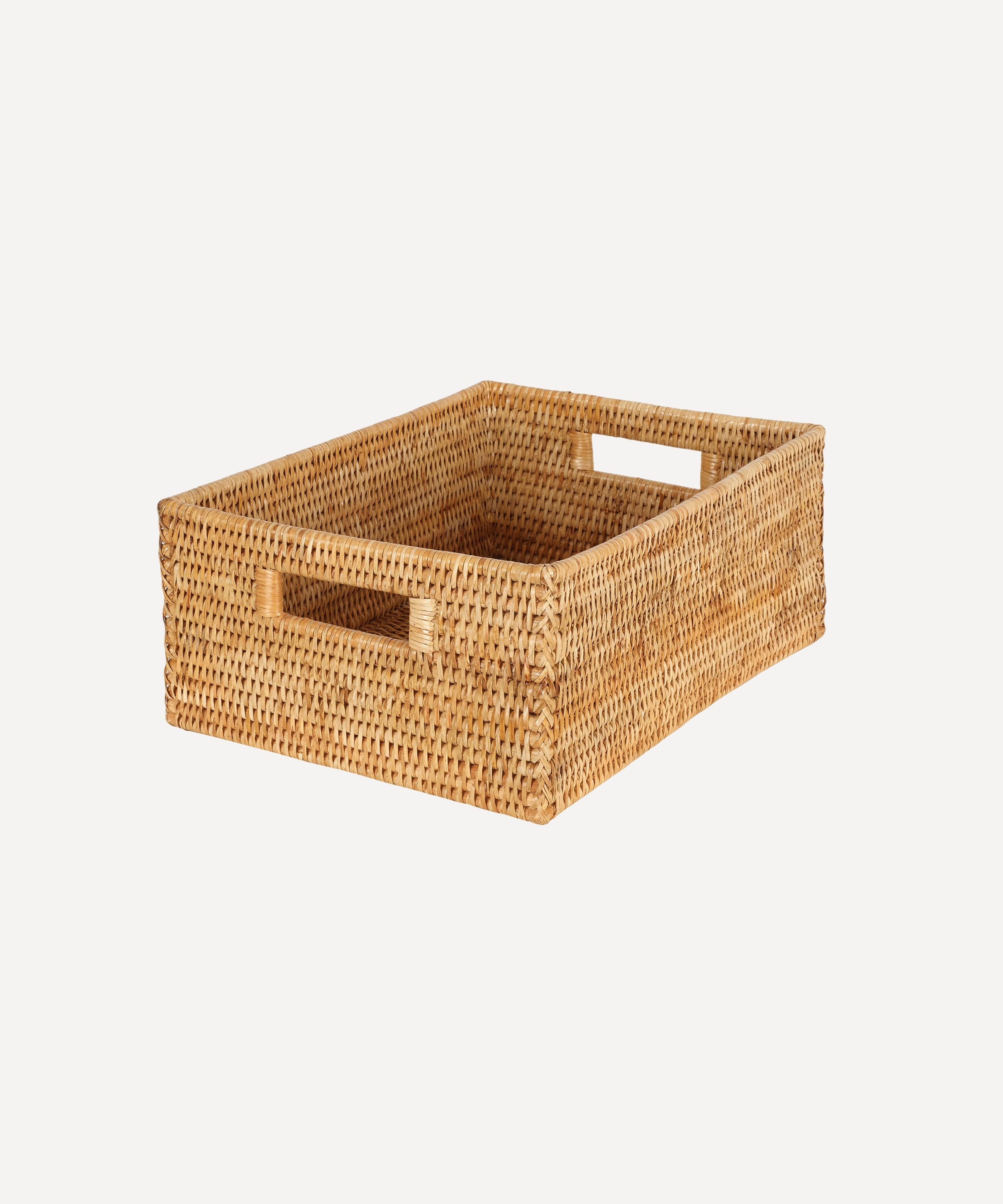 Rattan Rectangular Storage Baskets, Natural | REBECCA UDALL – Rebecca Udall