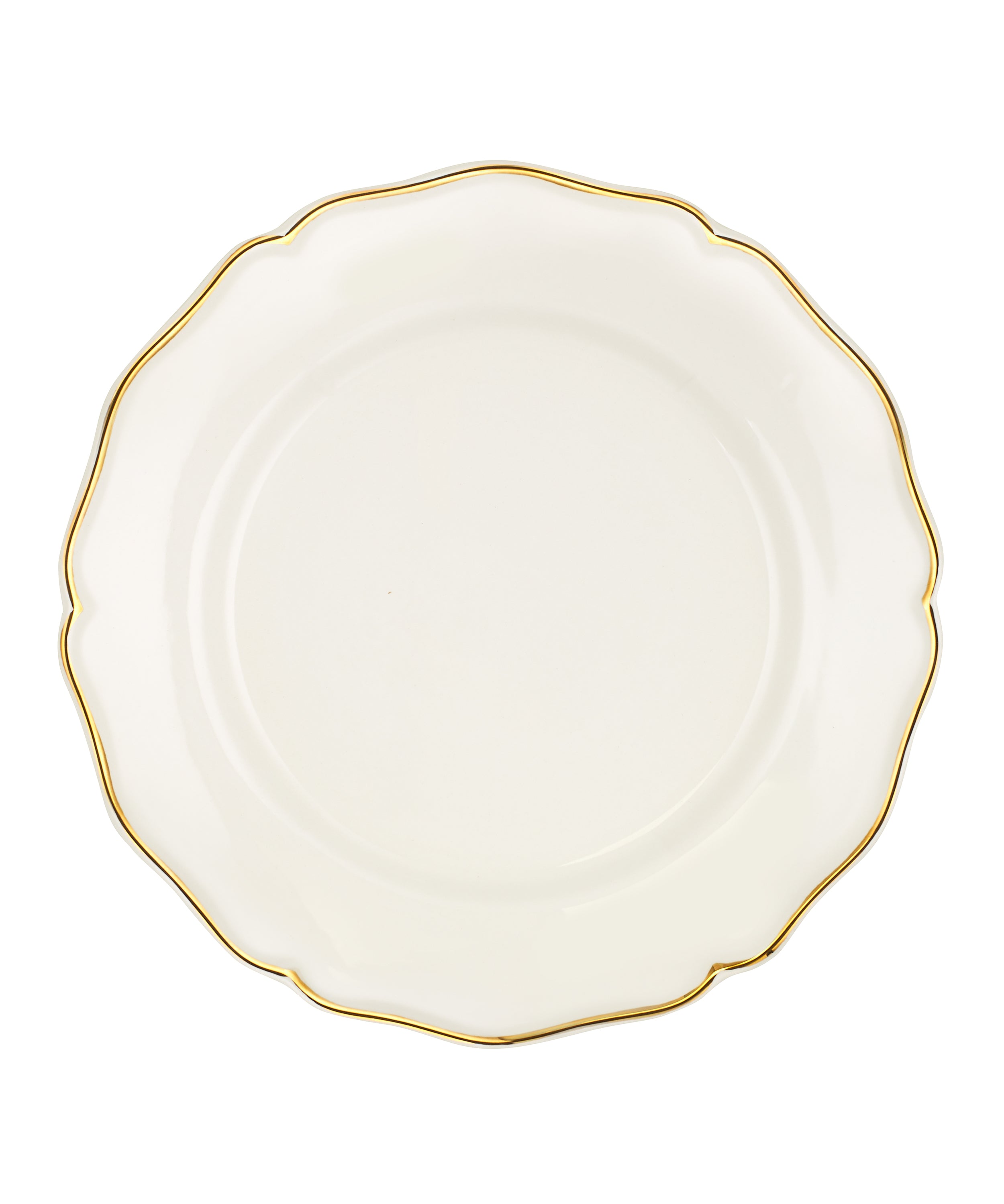 Madeleine Dinner Plate, Gold Filet | REBECCA UDALL – Rebecca Udall