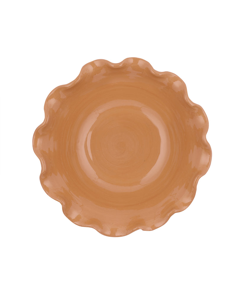 Ruffle Ceramic Bowl, Terracotta | REBECCA UDALL – Rebecca Udall